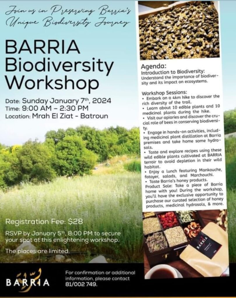 Barria Biodiversity Workshop › Go Batroun